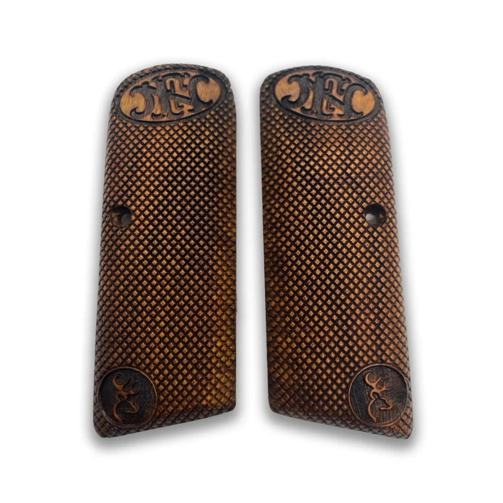 Diamond Grid Stag Emblem Beechwood Grip: Crafted for Excellence and ...