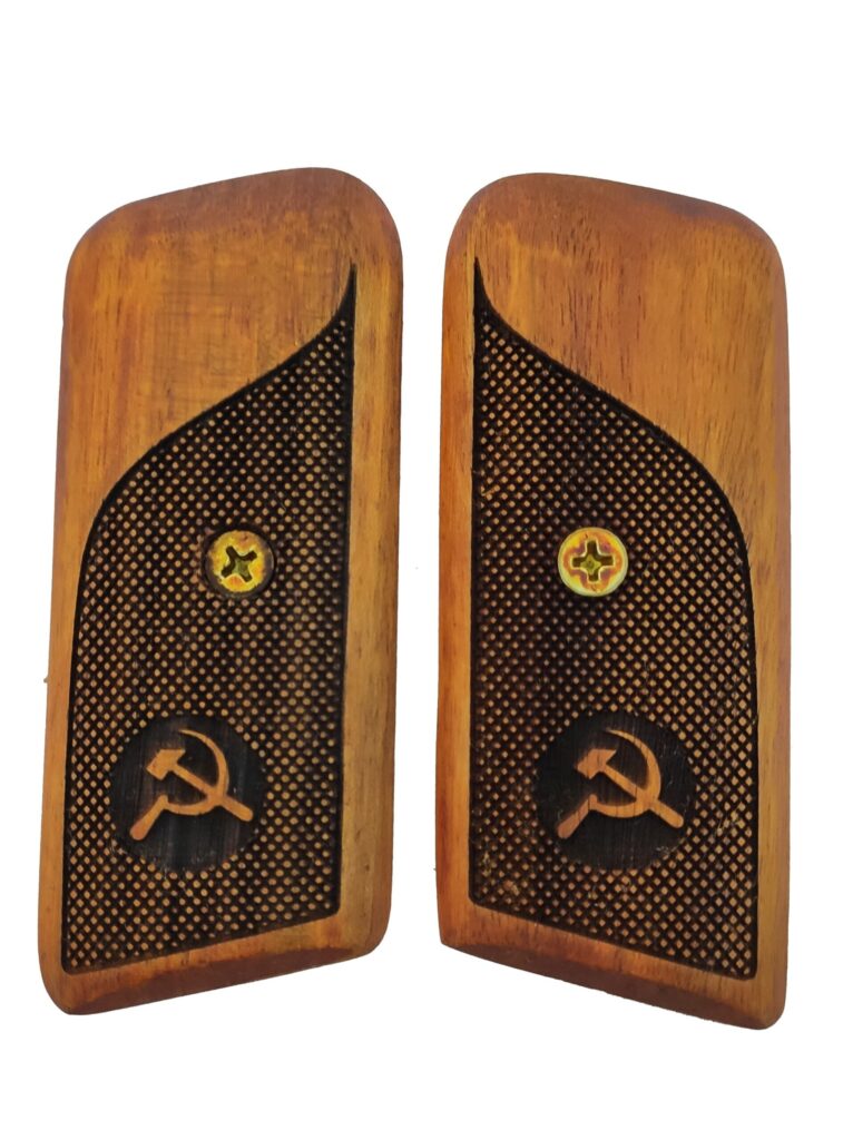 Tokarev TT-33 Beechwood Grips - Hammer & Sickle Emblem, Handcrafted ...